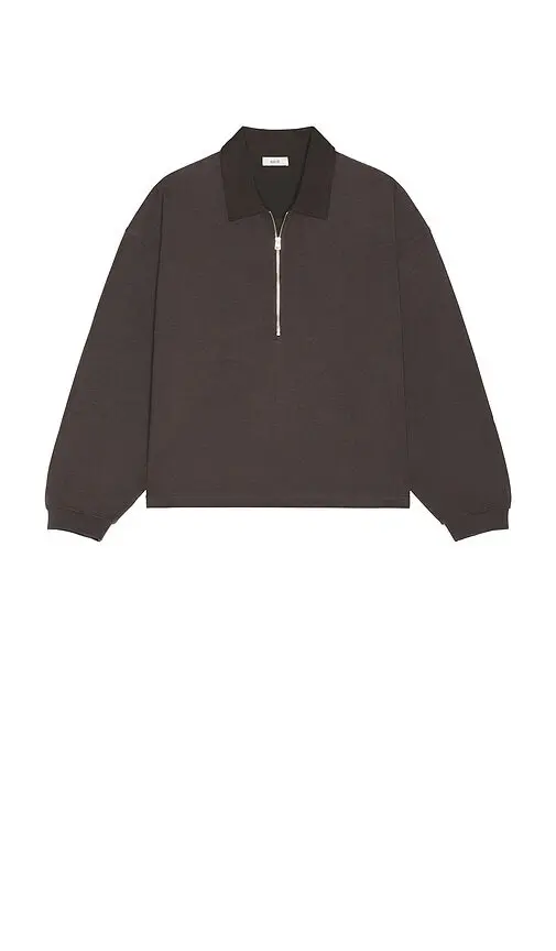 AGOLDE Darius Polo Sweater In Brown