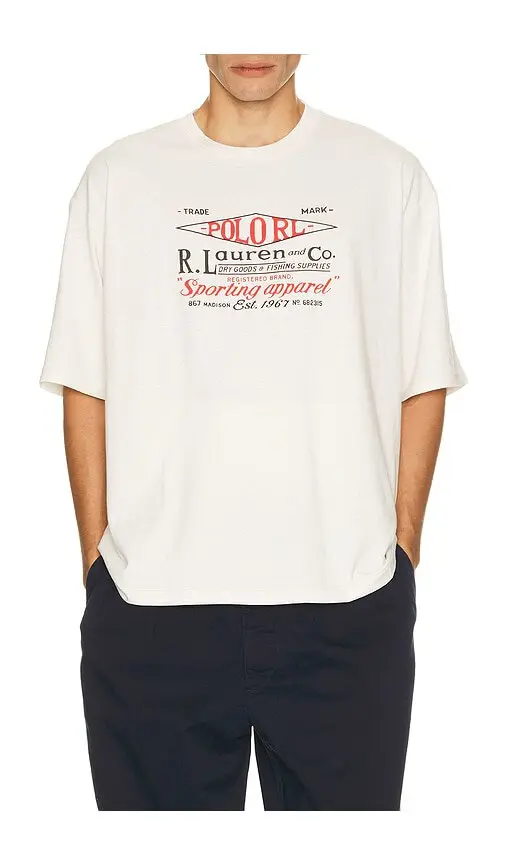 Polo Ralph Lauren Sporting Graphic T-shirt In White