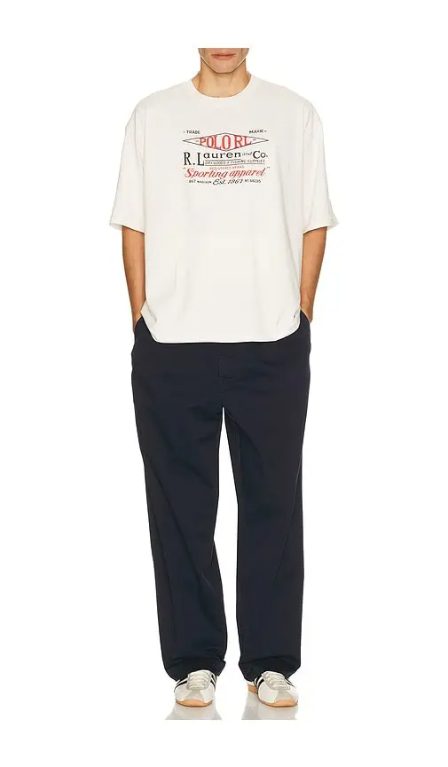 Polo Ralph Lauren Sporting Graphic T-shirt In White