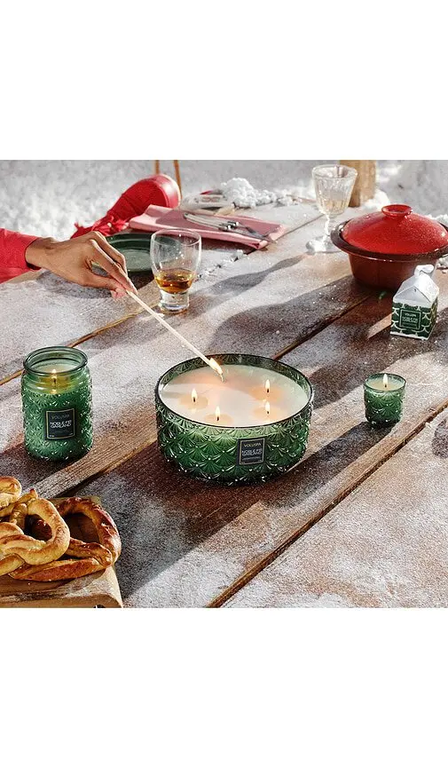 Voluspa Noble Fir Garland Centerpiece Candle