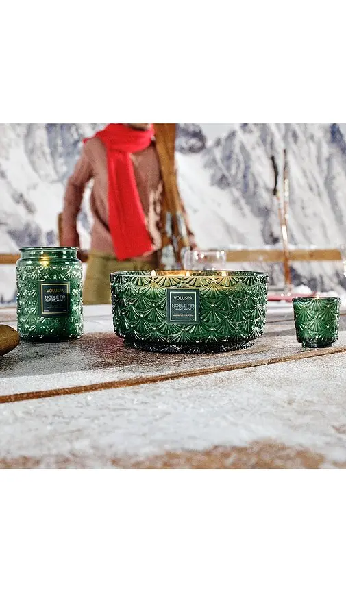 Voluspa Noble Fir Garland Centerpiece Candle