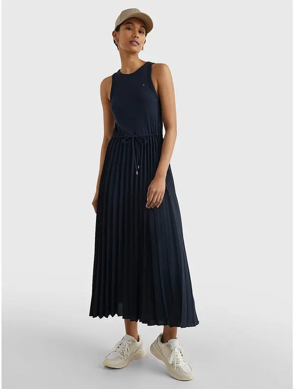Tommy Hilfiger Pleated Tank Dress