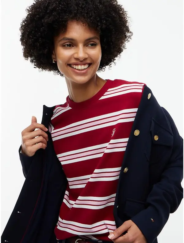 Tommy Hilfiger Boxy Fit Striped Heavyweight T-shirt