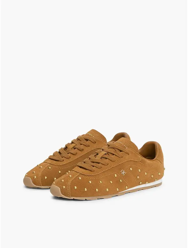 Tommy Hilfiger Studded Suede Ballet Sneaker