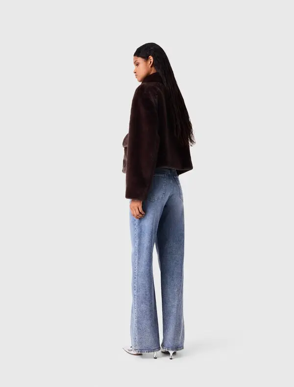 Maje Short Faux Fur Jacket