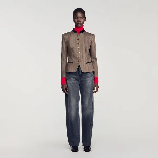 Sandro Faded Barrel Jeans