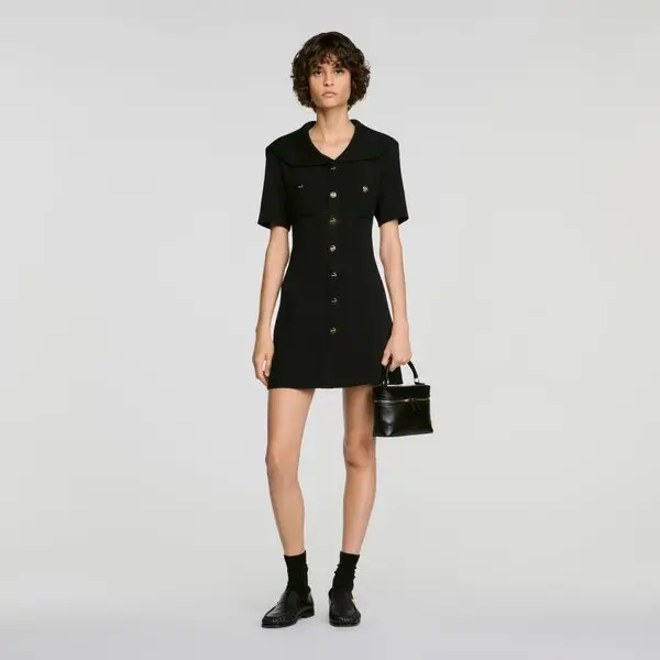 Sandro Sailor Collar Short Dress