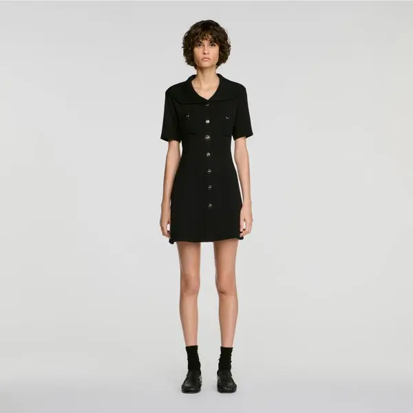 Sandro Sailor Collar Short Dress