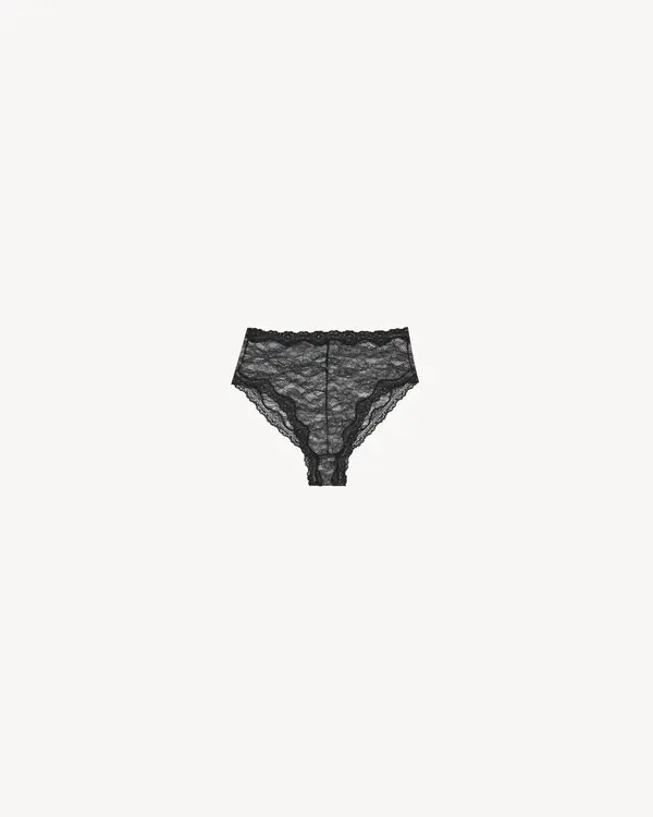Saint Laurent Briefs In Lace - Noir