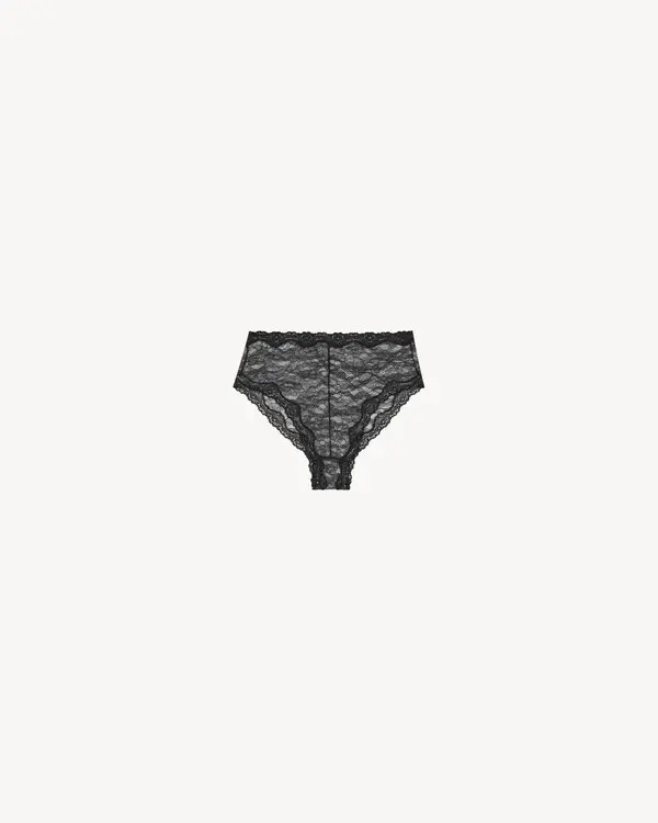 Saint Laurent Briefs In Lace - Noir
