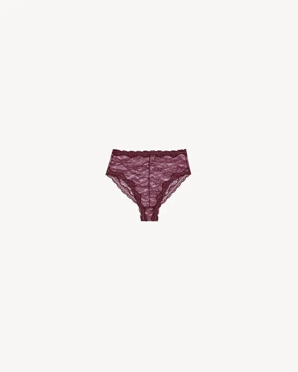 Saint Laurent Briefs In Lace - Framboise