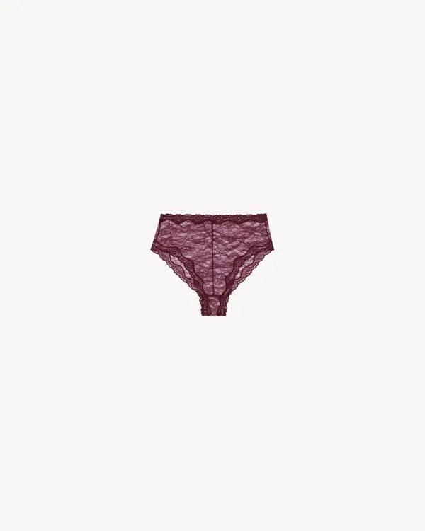 Saint Laurent Briefs In Lace - Framboise