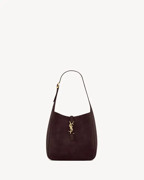 Saint Laurent Le 5 À 7 Supple Small In Suede - Arabica