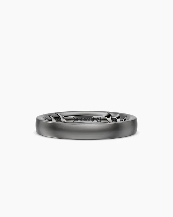 David Yurman Streamline® Band Ring - Anthracite Titanium