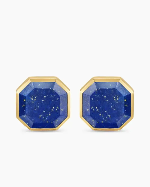 David Yurman Streamline® Cufflinks In Sterling Silver With 14k Yellow Gold And - Lapis Lazuli