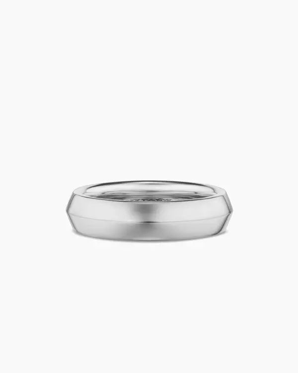 David Yurman Knife Edge Band Ring - Platinum
