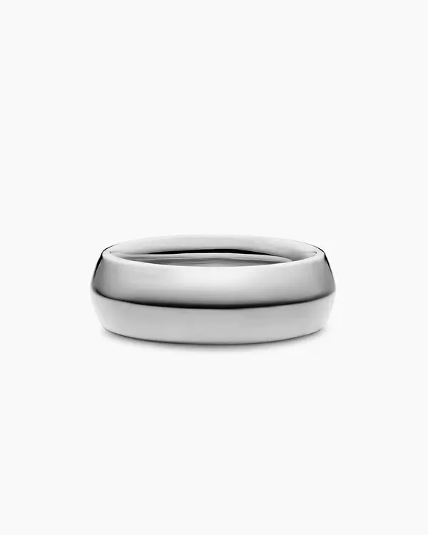 David Yurman Knife Edge Band Ring - Platinum