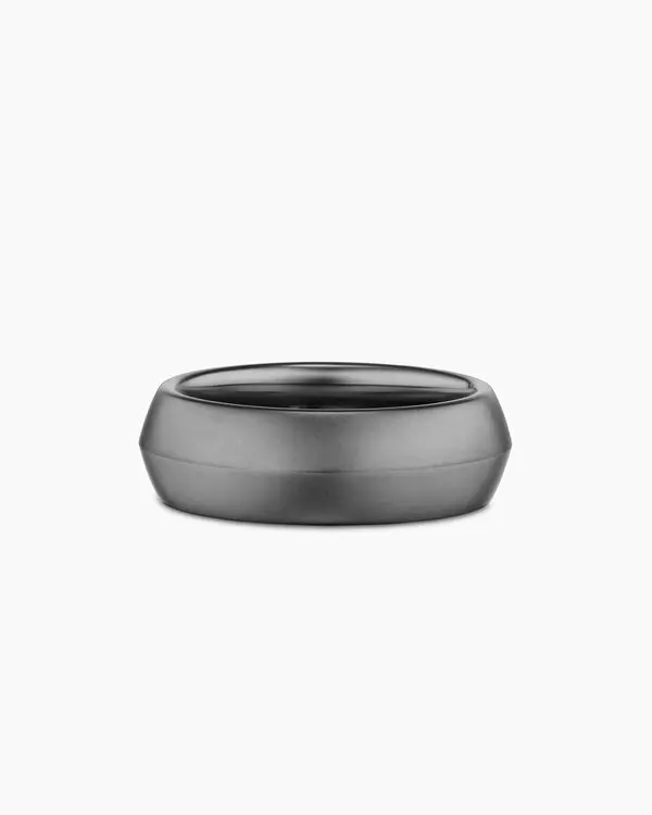 David Yurman Knife Edge Band Ring - Anthracite Titanium
