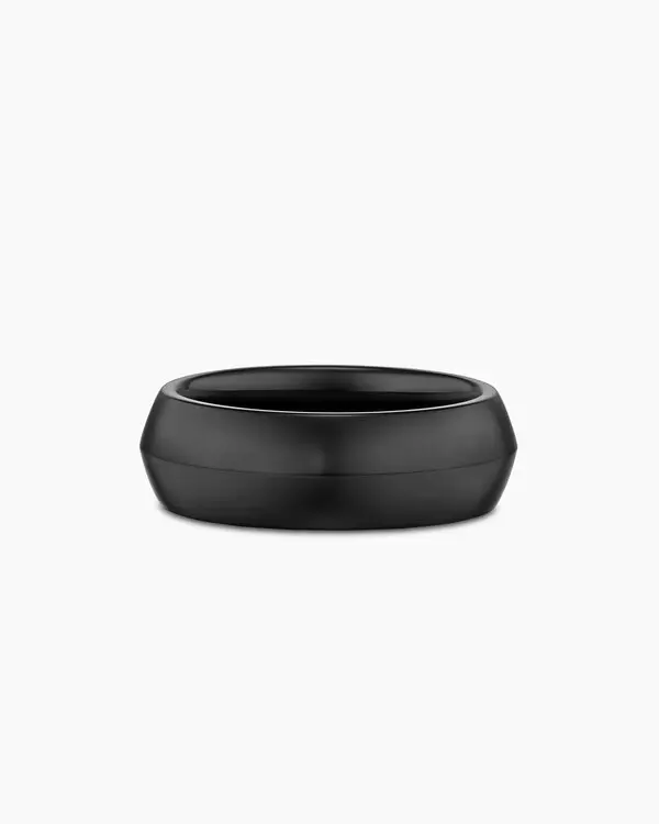 David Yurman Knife Edge Band Ring - Black Titanium