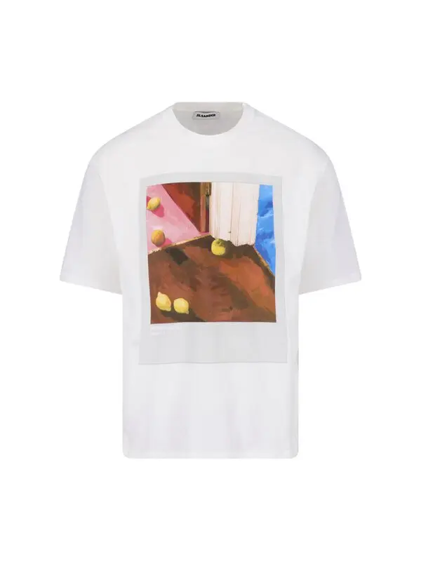 JIL SANDER T-shirt "photo Print - White