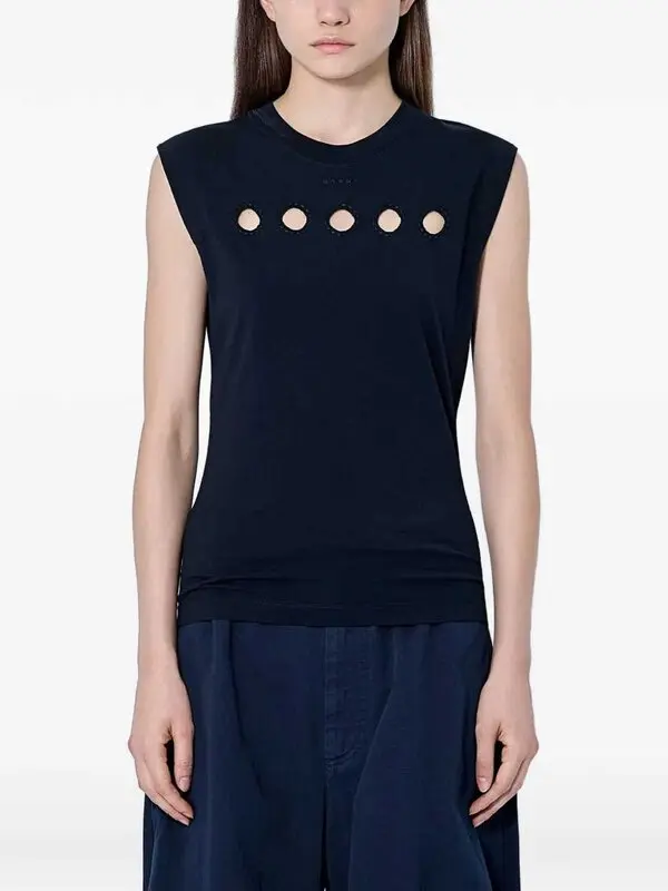 Marni Sleeveless Tank Top With Cut-outs