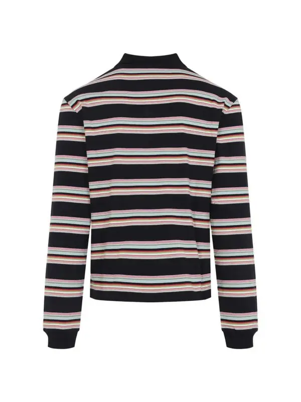 Marni Striped Long-sleeve Polo Shirt