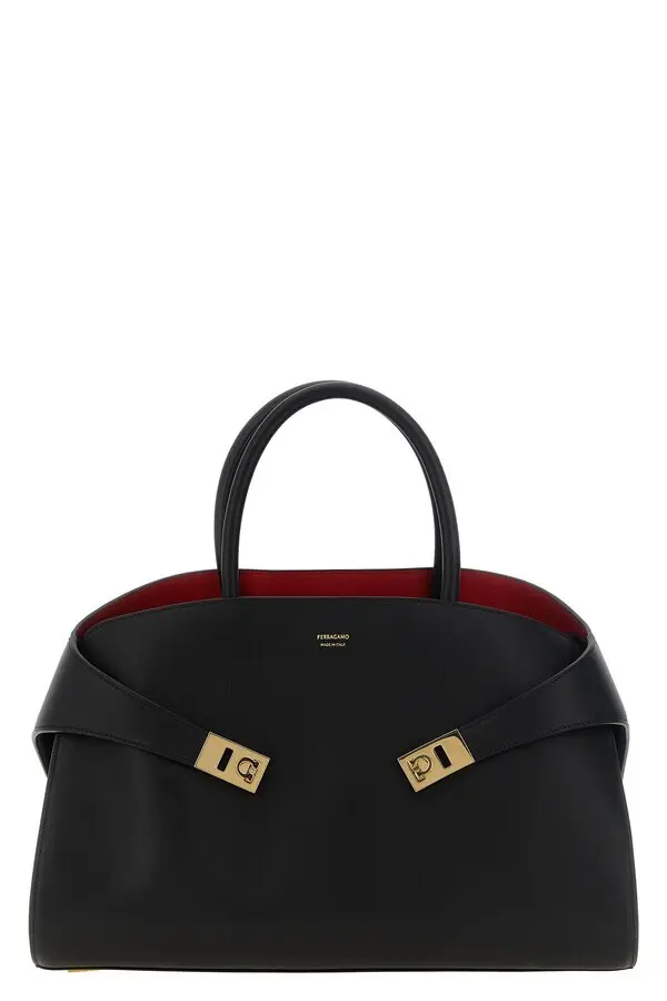 FERRAGAMO Hug M' Handbag - Black