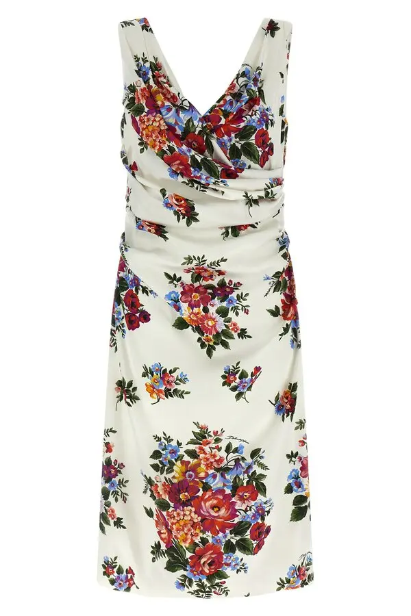 Dolce & Gabbana Mazzo Di Fiori' Dress - White