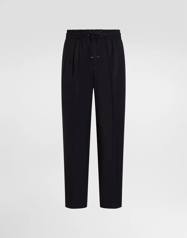 Dolce & Gabbana Flannel Jogging Trousers - Blue