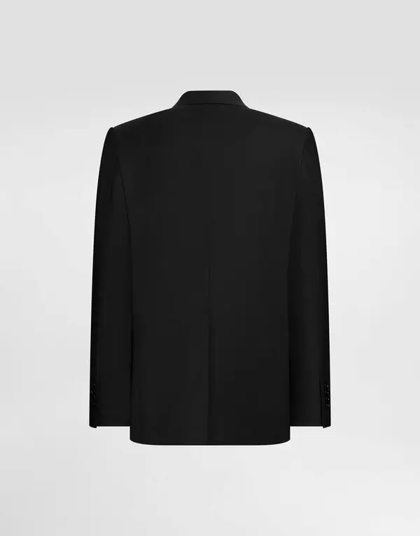Dolce & Gabbana Sicilia Light Double-breasted Jacket In Virgin Wool