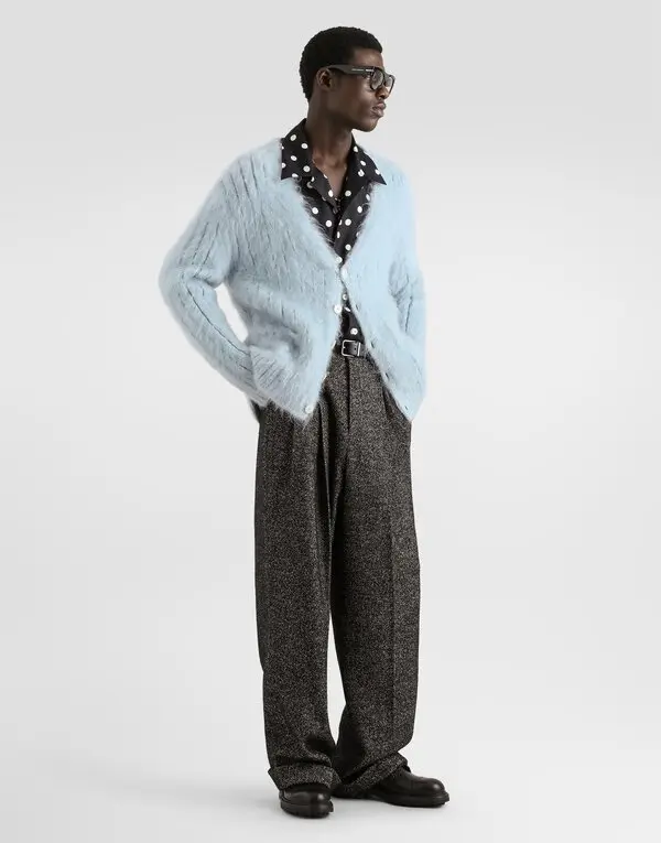 Dolce & Gabbana Polka Dot-print Silk Twill Shirt