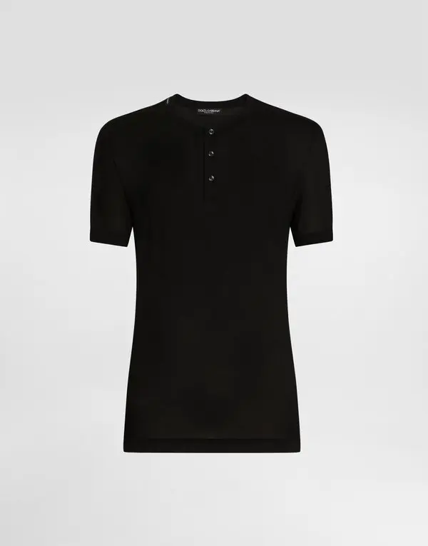 Dolce & Gabbana Silk Serafino T-shirt