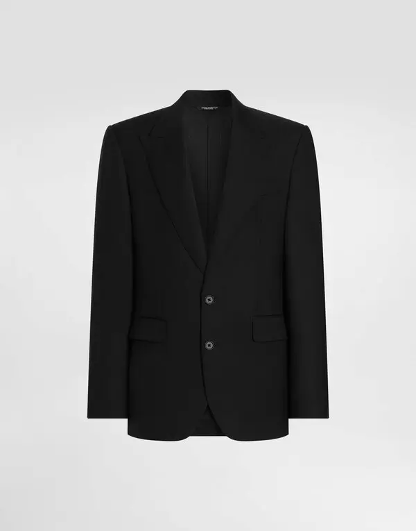 Dolce & Gabbana Sicilia Light Single-breasted Jacket In Virgin Wool