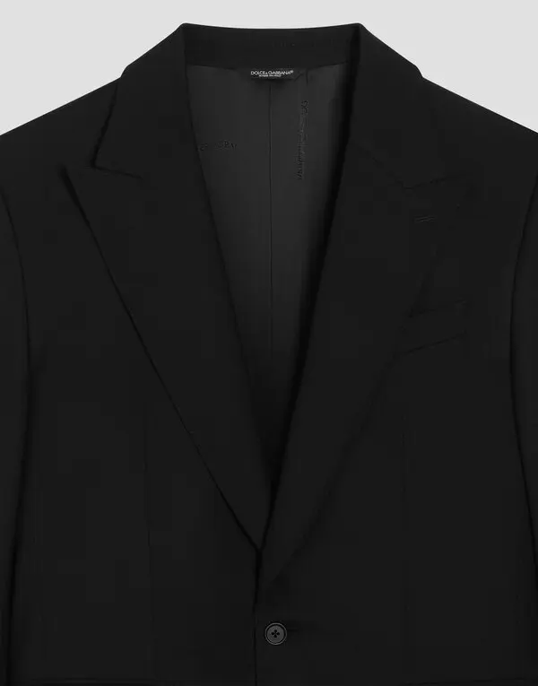 Dolce & Gabbana Sicilia Light Single-breasted Jacket In Virgin Wool