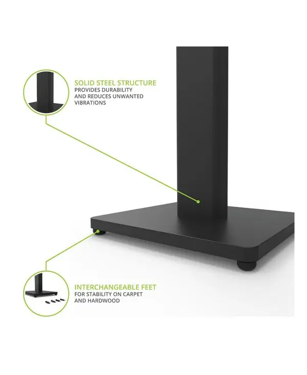 KANTO St 28" Universal Bookshelf Speaker Floor Stand Pair