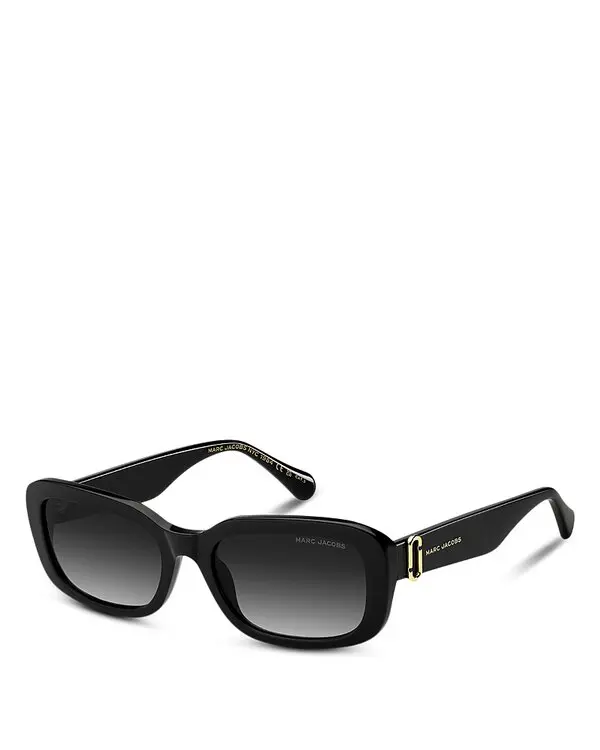 Marc Jacobs Rectangular Sunglasses, 55mm - Black