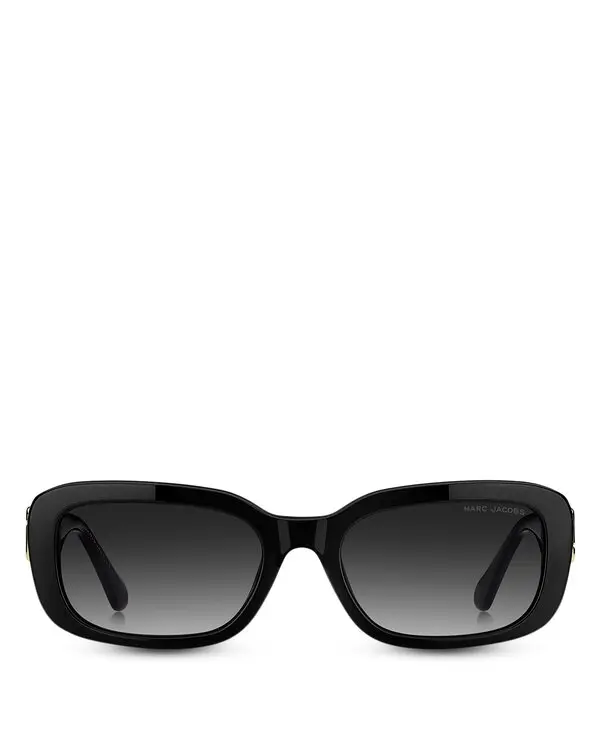Marc Jacobs Rectangular Sunglasses, 55mm - Black