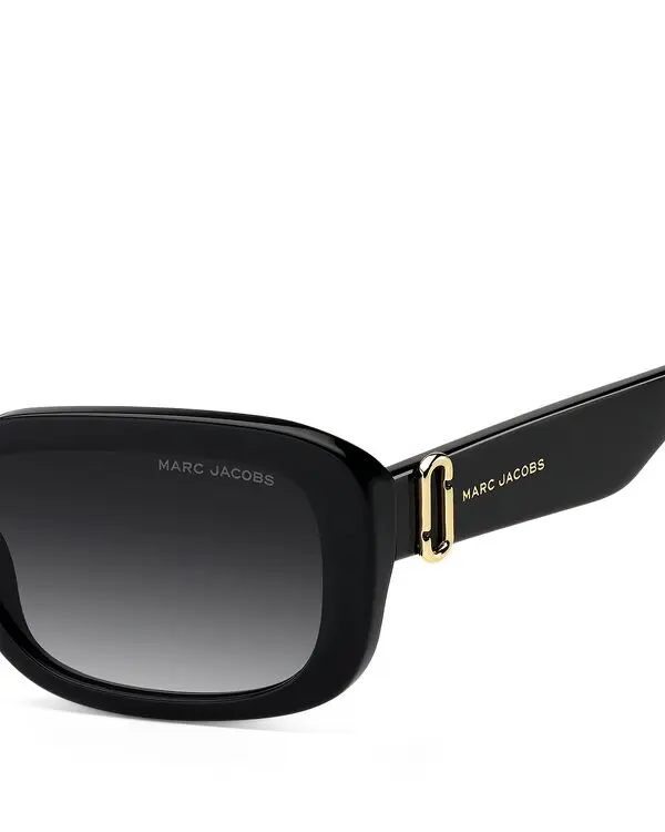 Marc Jacobs Rectangular Sunglasses, 55mm - Black