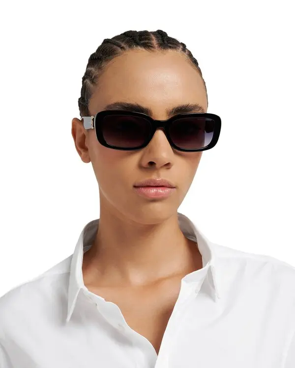Marc Jacobs Rectangular Sunglasses, 55mm - Black
