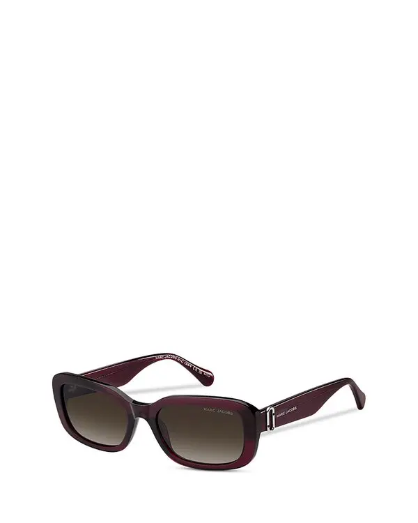 Marc Jacobs Rectangular Sunglasses, 55mm - Red