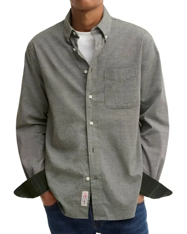 Barbour Nevis Woven Cotton Authentic Textured Shirt