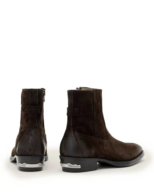 ALLSAINTS Basel Suede Zip Boots
