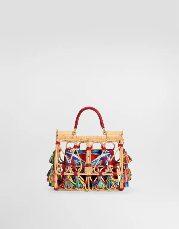 Dolce & Gabbana Sicily Handbag With Embroidery - Multicolor