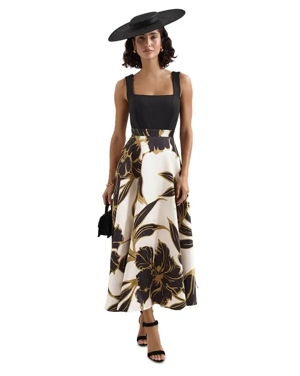 PHASE EIGHT Delie Square Neck Maxi Dress