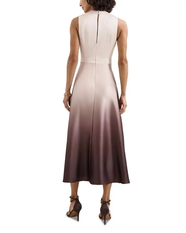 PHASE EIGHT Petites Cheryl Cowl Neck Ombre Midi Dress