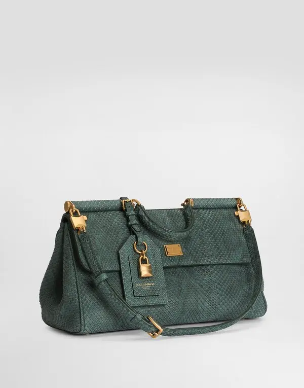 Dolce & Gabbana Medium My Sicily Handbag In Python