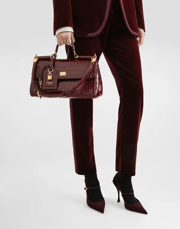 Dolce & Gabbana Medium My Sicily Bag In Alligator