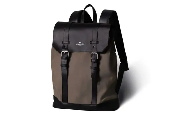 HARBER LONDON Classic Rucksack Mocha