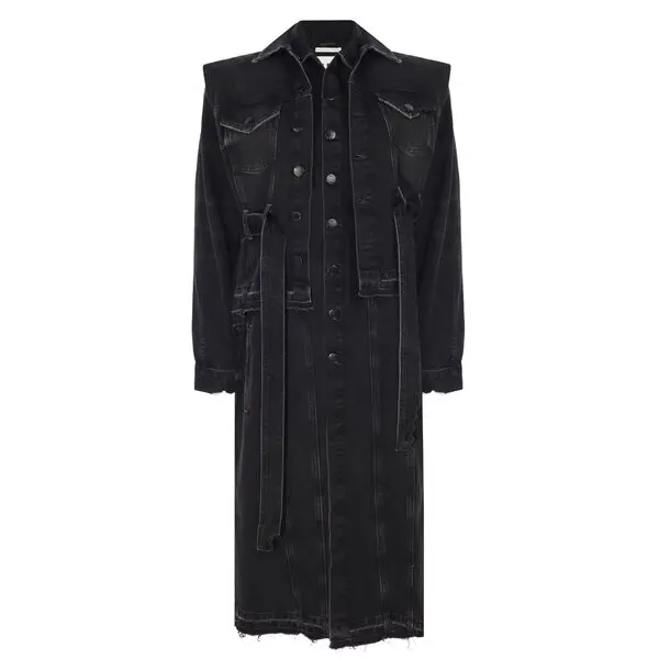IN.K II Double Layered Knee-length Denim Jacket