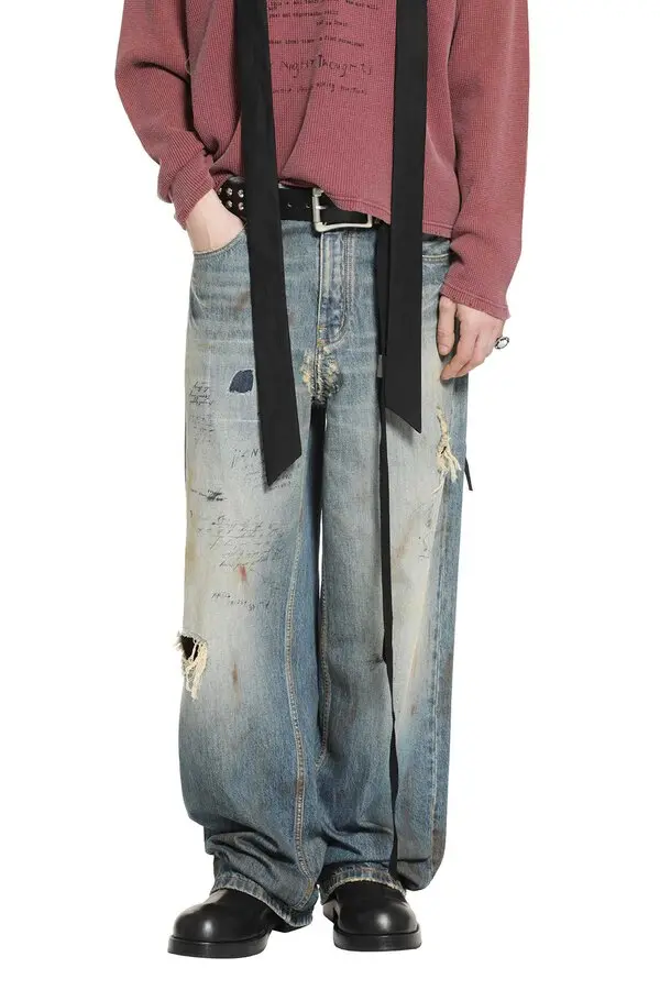 ANN DEMEULEMEESTER Evan 5 Pocket Jeans In Vintage Rusty Denim